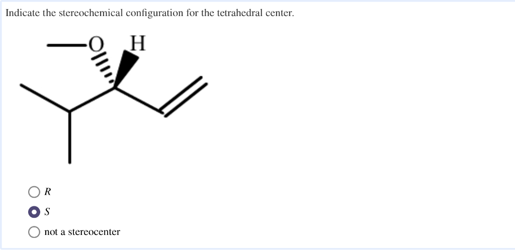 Solved Indicate the stereochemical configuration for the | Chegg.com