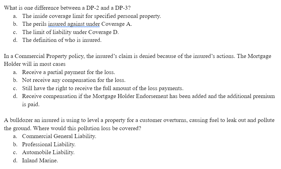 Solved What is one difference between a DP-2 and a DP-3? a. | Chegg.com
