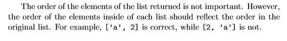 Solved Exercise A sublist is a list that makes up part of a | Chegg.com