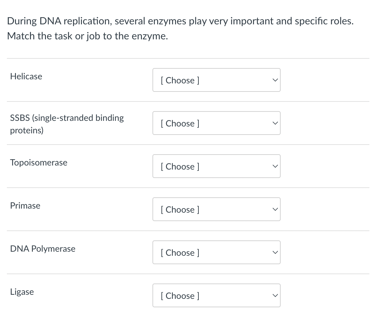 Solved During DNA replication, several enzymes play very | Chegg.com