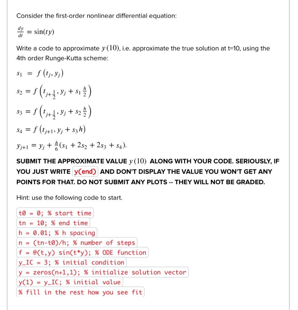Solved Consider the first-order nonlinear differential | Chegg.com