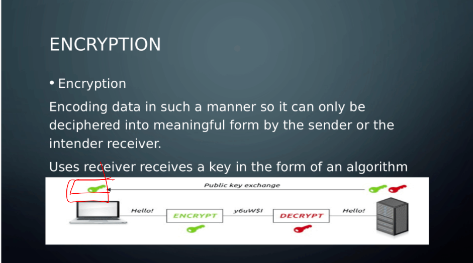 Solved ENCRYPTION • Encryption Encoding data in such a | Chegg.com