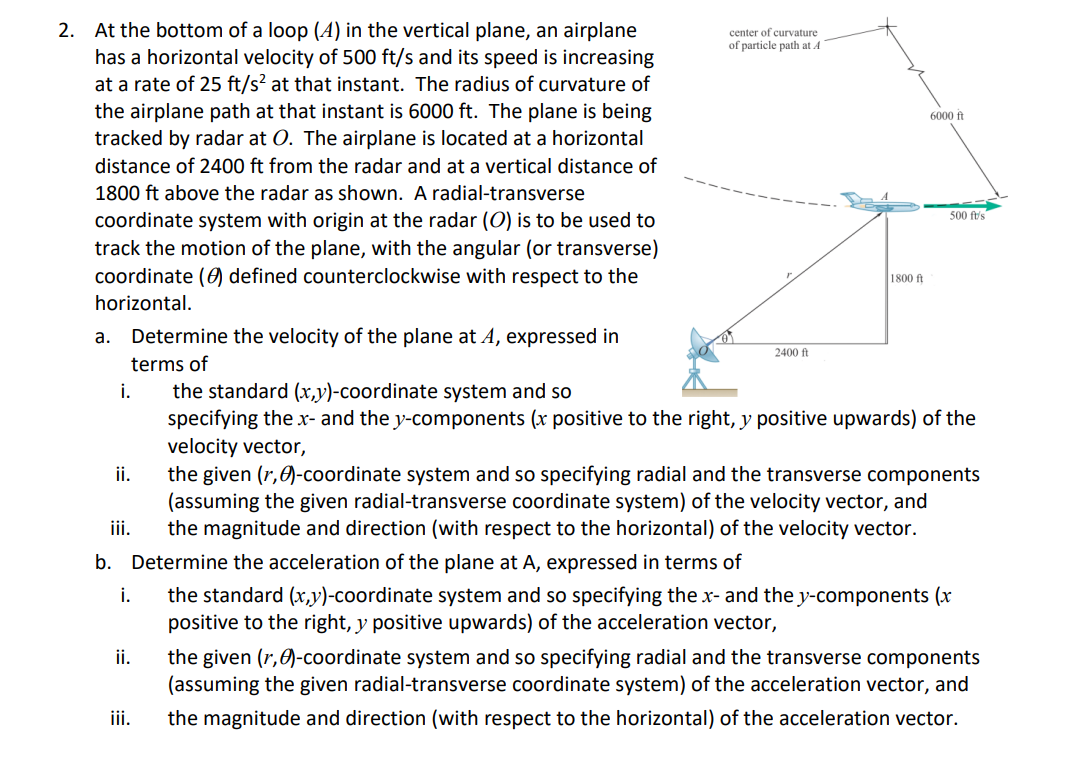 Solved At the bottom of a loop (A) ﻿in the vertical plane, | Chegg.com