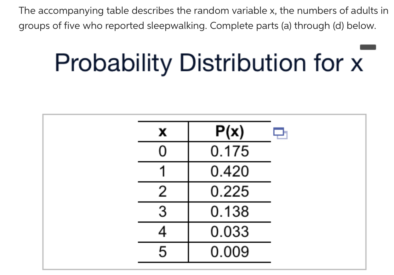 Find the probability of getting 4 or more | Chegg.com