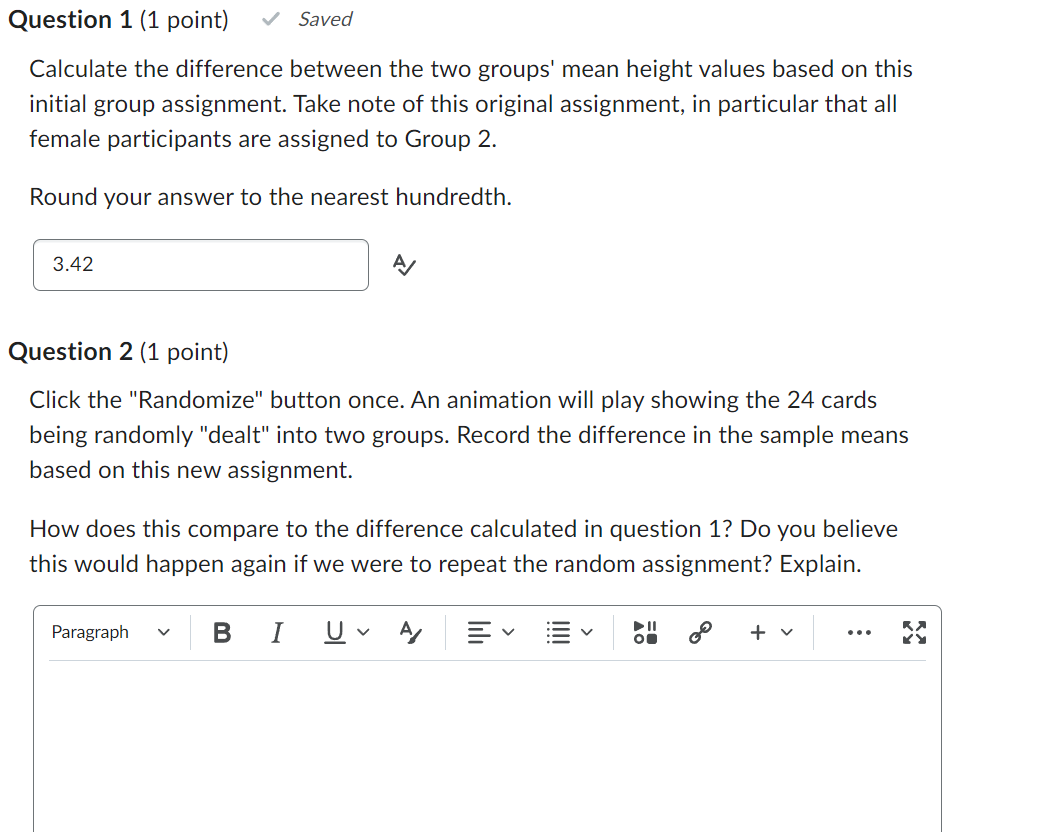 Solved Calculate the difference between the two groups' | Chegg.com