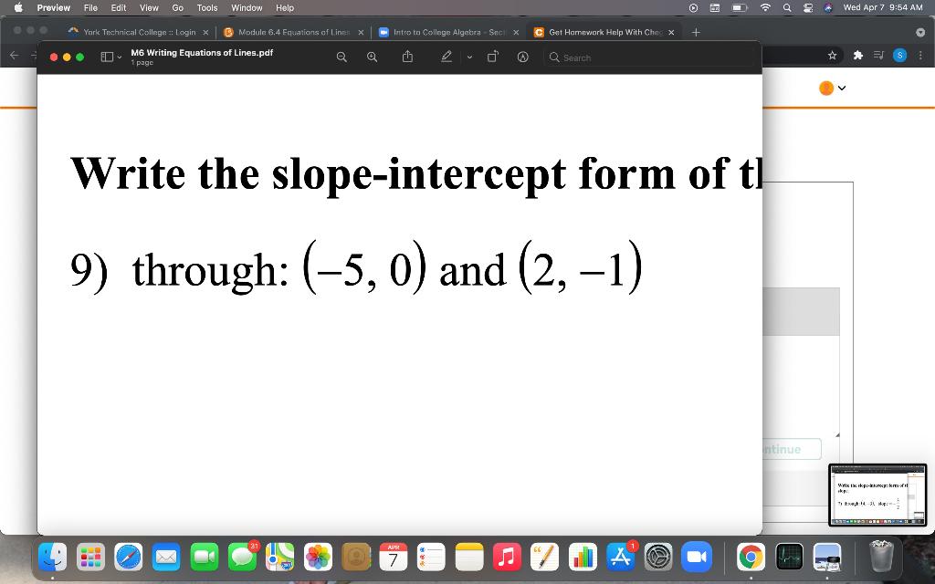 Solved Preview File Edit View Go Tools Window Help Wed Apr 7 | Chegg.com