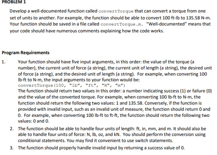 Solved PROBLEM 1Develop a well-documented function called | Chegg.com