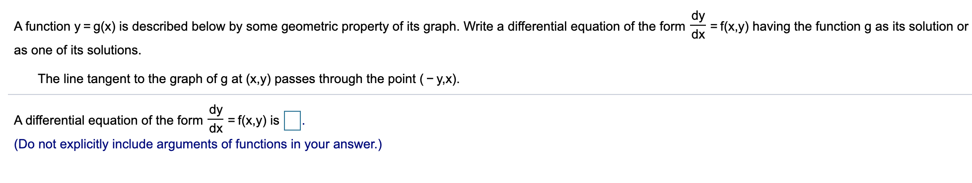 Solved A Function Y G X Is Described Below By Some