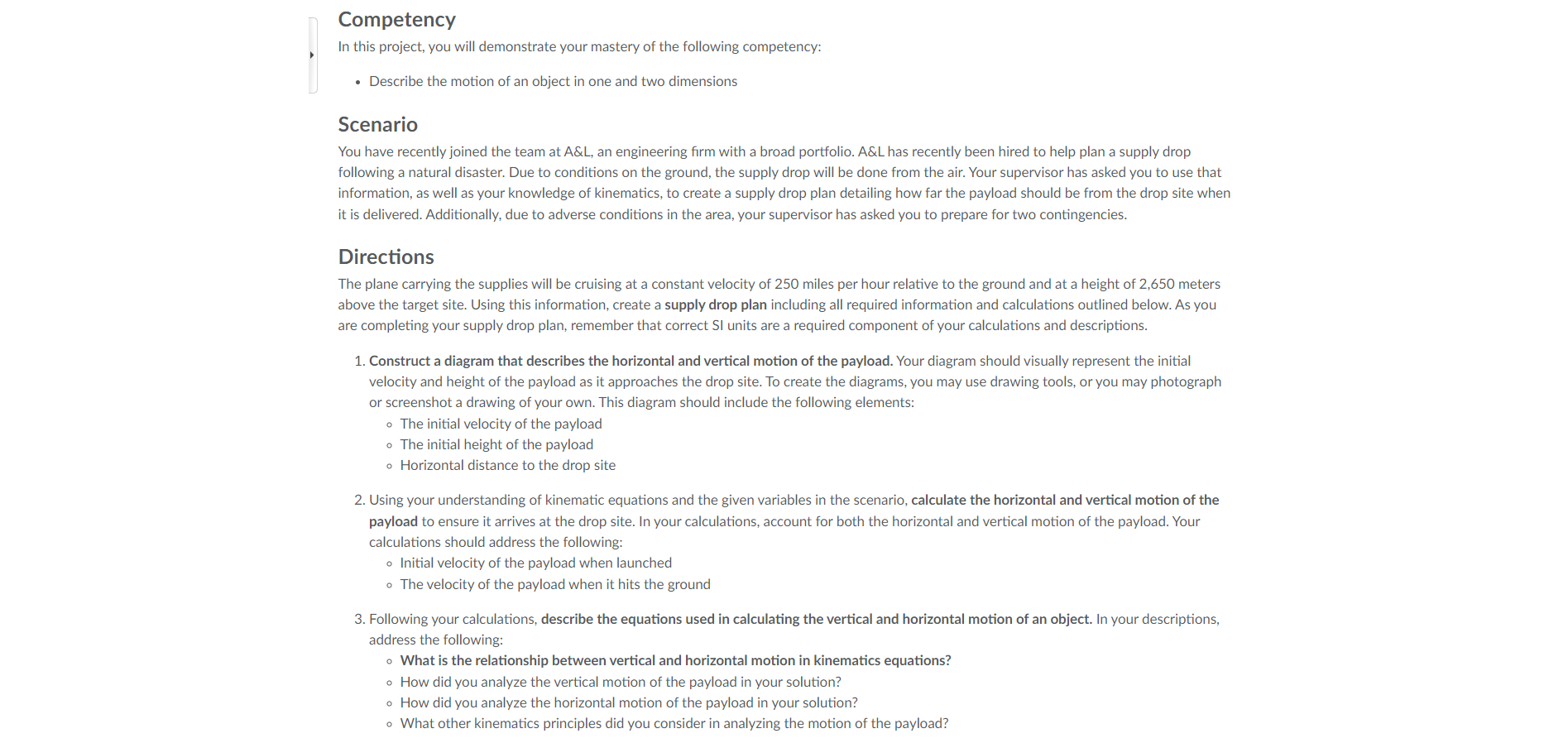 Solved Competency In this project, you will demonstrate your | Chegg.com