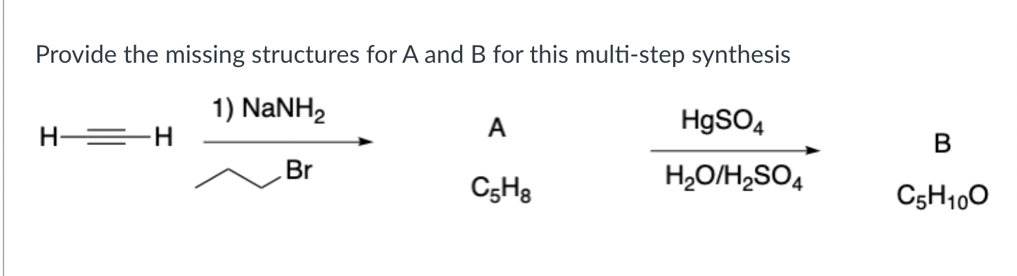 Solved Provide the missing structures for A and B for this | Chegg.com