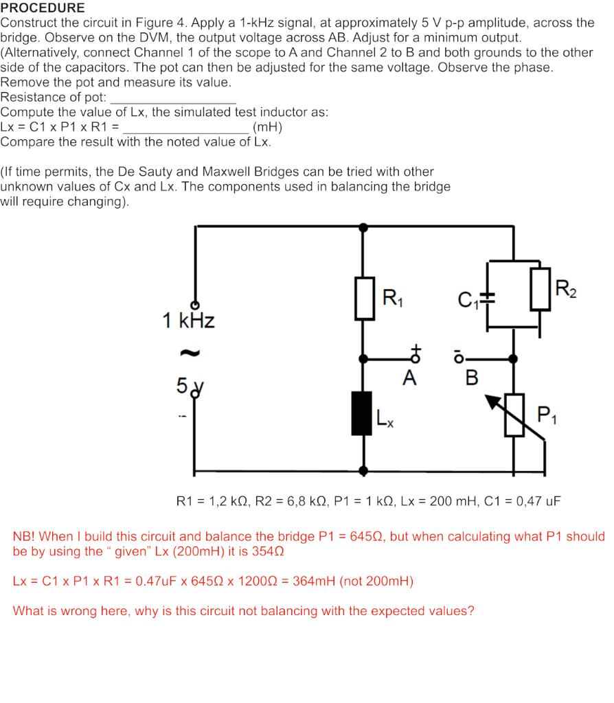 Solved PROCEDURE Construct the circuit in Figure 4. Apply a | Chegg.com