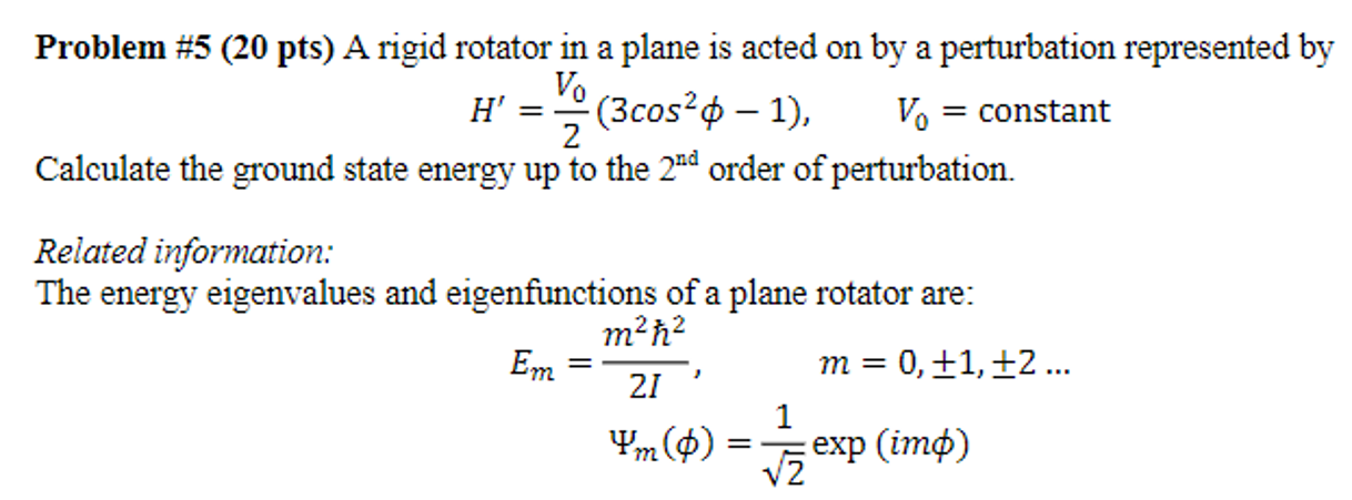 Solved A rigid rotator in a plane is acted on by a | Chegg.com