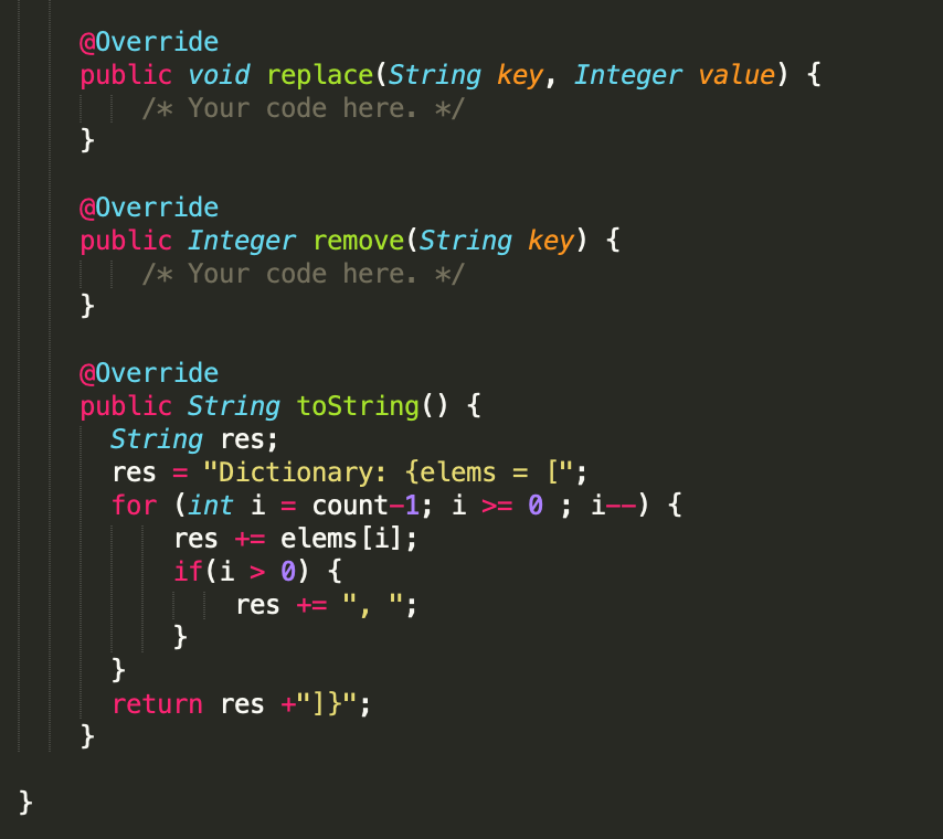 Solved 11 Modify The Interface Stack Add A Method Clear