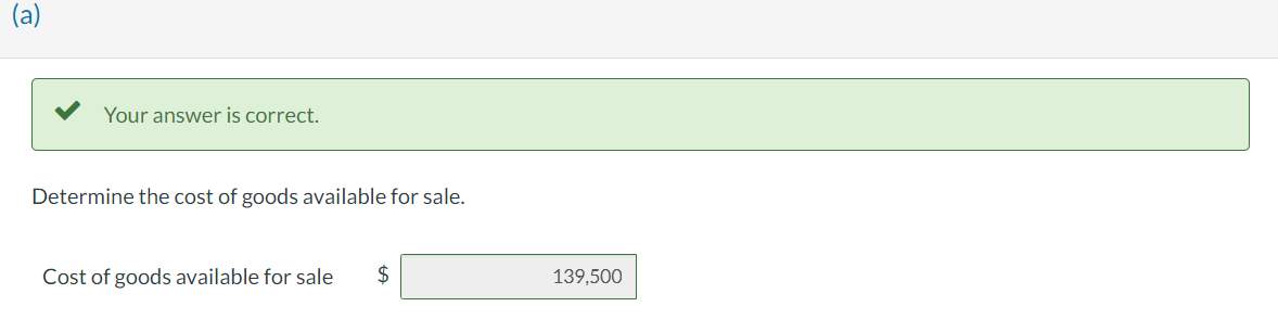 Solved Your answer is correct. Calculate cost per unit. | Chegg.com