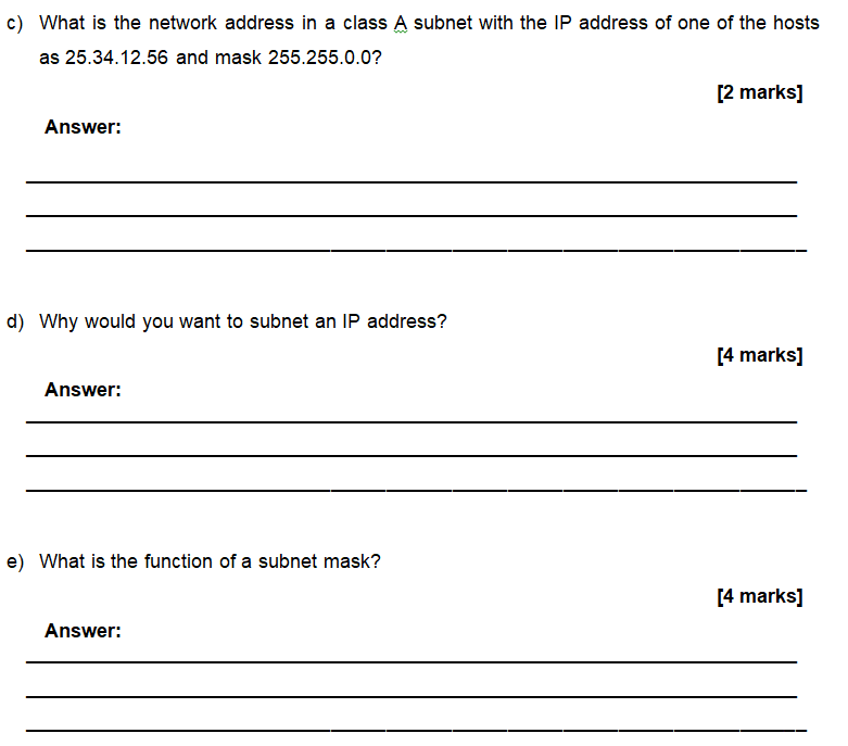 Solved a) What is the status of IPv4 in the hierarchy and | Chegg.com