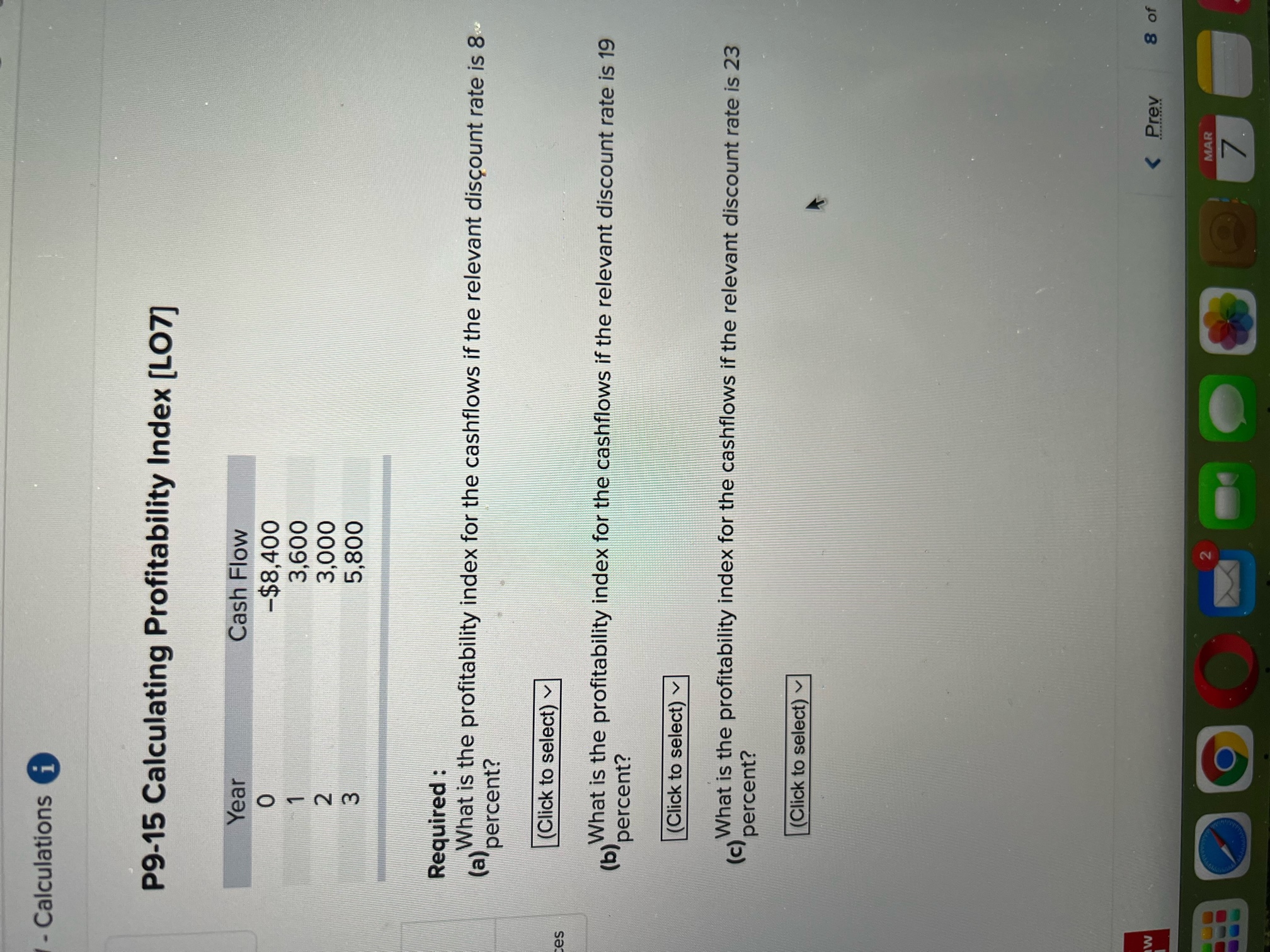 Solved - Calculations i P9-15 Calculating Profitability | Chegg.com