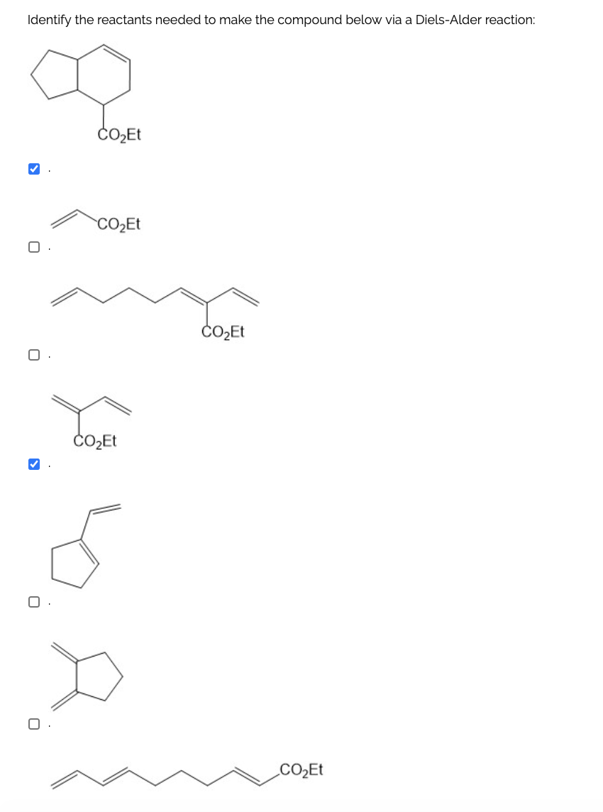 Solved Identify the reactants needed to make the compound | Chegg.com