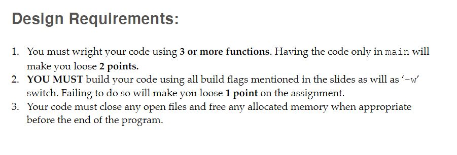 Solved CST8234- C Language Assignment 3 Due Date - December | Chegg.com