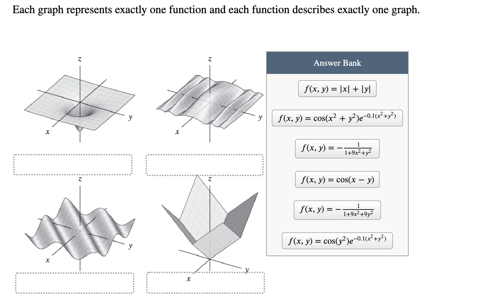 Solved Each graph represents exactly one function and each | Chegg.com