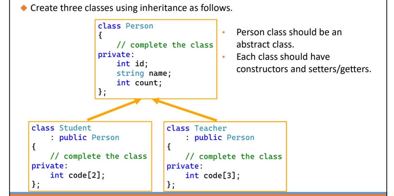 Solved Write code in C++ I need a whole complete code. | Chegg.com Solved Write code in C++ I need a whole complete code. | Chegg.com