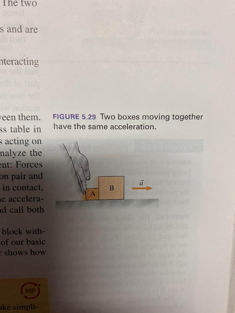 Solved Given the picture below, say that the hand is pushing | Chegg.com