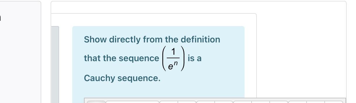 Solved Show directly from the definition 1 that the sequence | Chegg.com