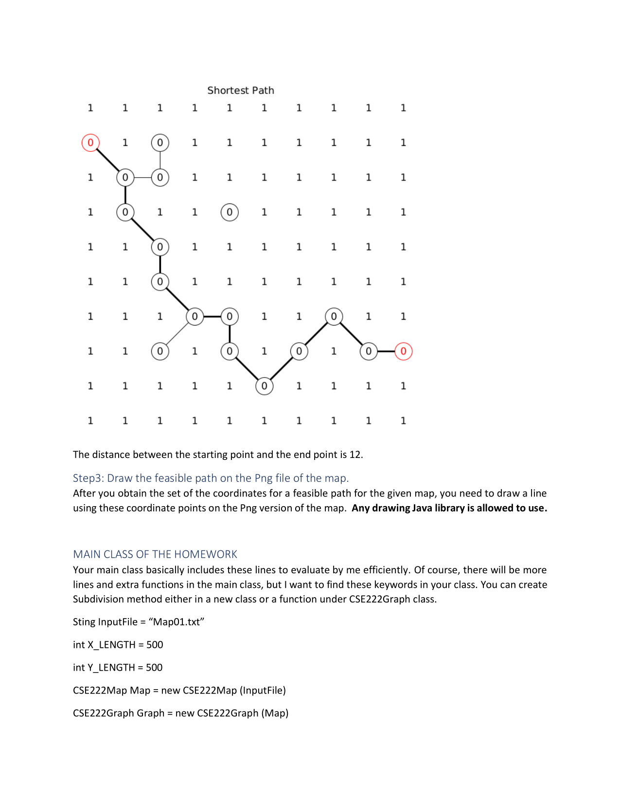 Solved You are asked to design and implement a path planning | Chegg.com