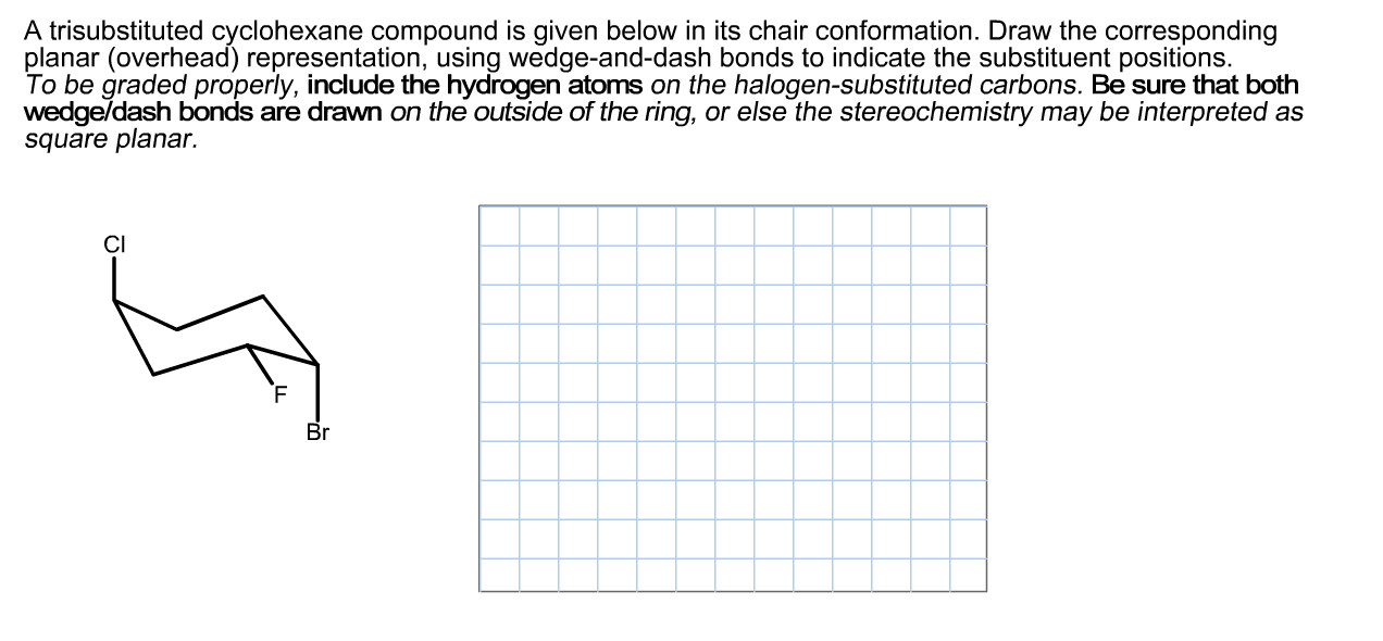Solved A trisubstituted cyclohexane compound is given below | Chegg.com