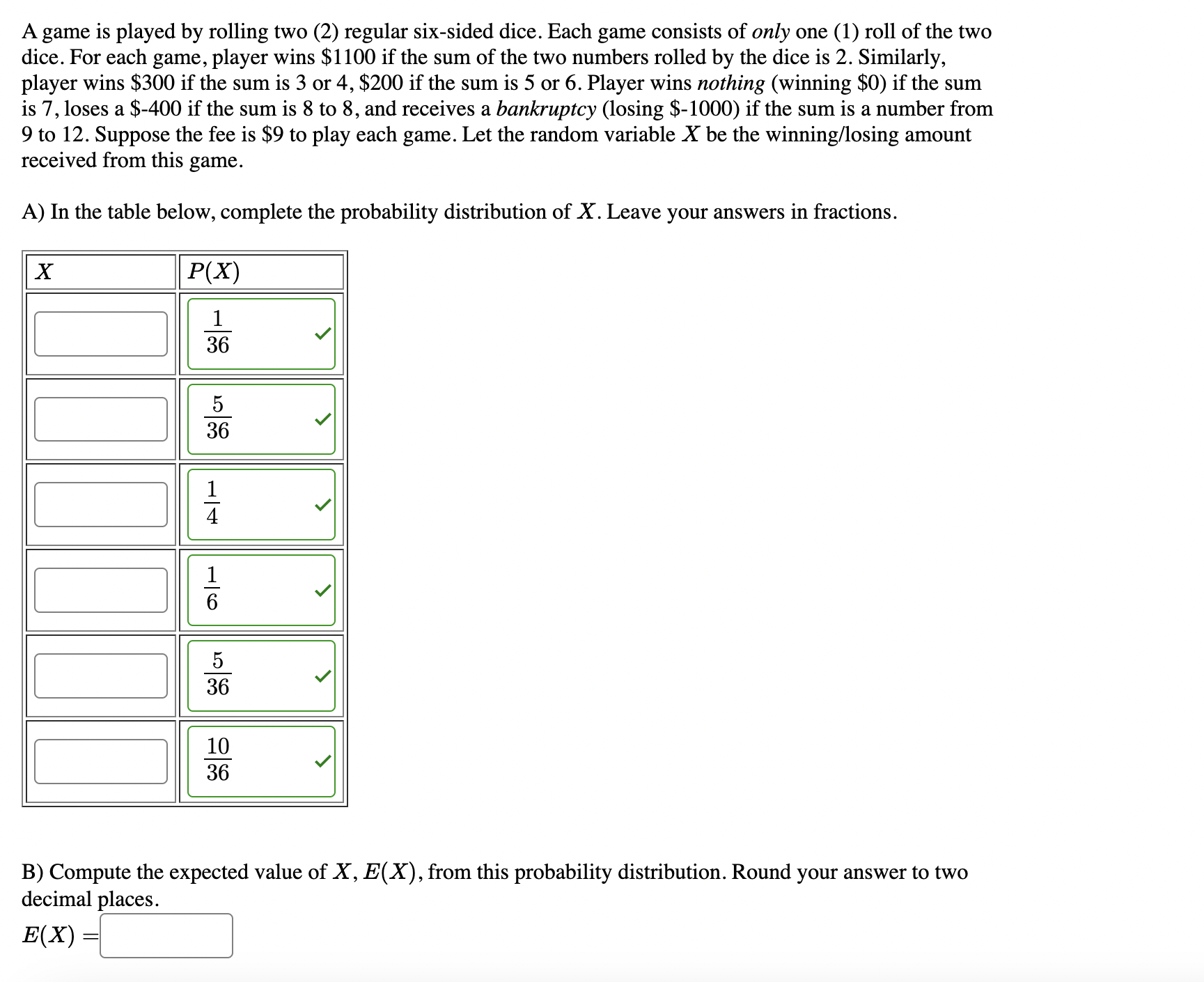 Solved Trying to understand what variables the X table | Chegg.com