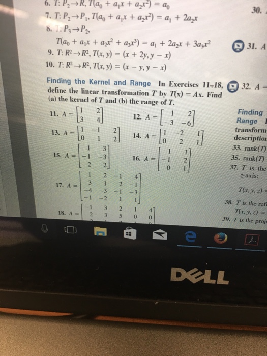Solved T: P_2 rightarrow R, T(a_0 + a_1 x + a_2 x^2) = a_0 | Chegg.com