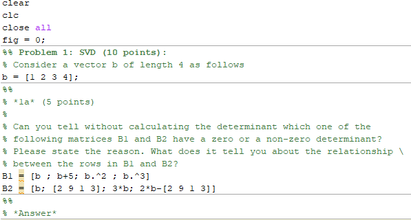 Solved PLEASE ANSWER QUESTION 1A IN MATLAB Can you tell | Chegg.com