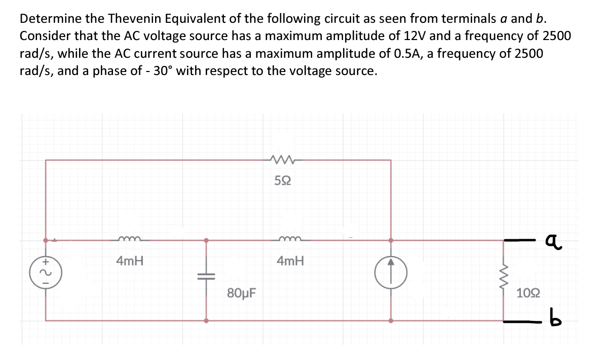 Solved Determine the Thevenin Equivalent of the following | Chegg.com