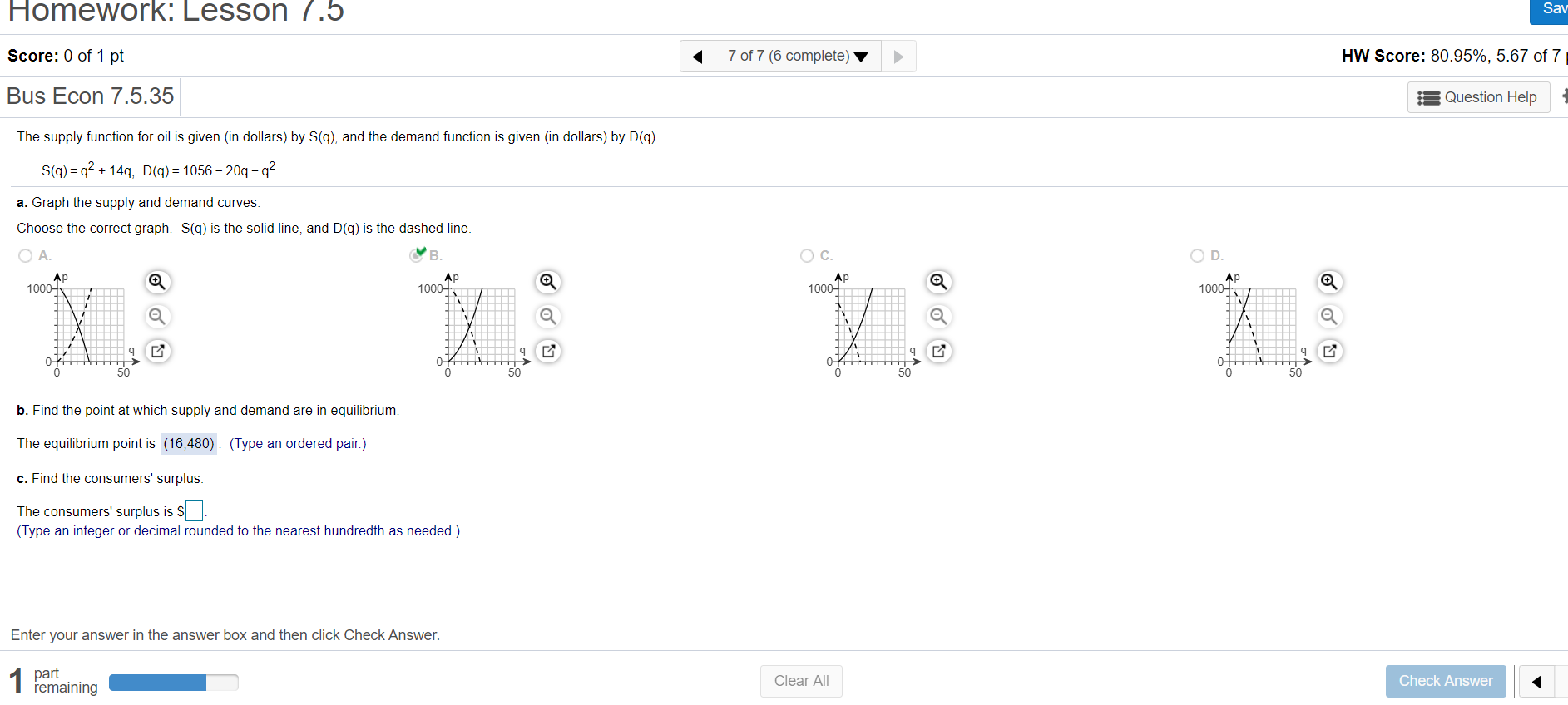 Solved Homework Lesson 7 5 Sav Score 0 Of 1 Pt 7 Of 7 6