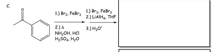 Solved C. 1.) Br2,FeBr3 | Chegg.com