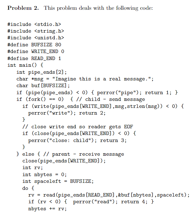Solved Problem 2. This problem deals with the following | Chegg.com