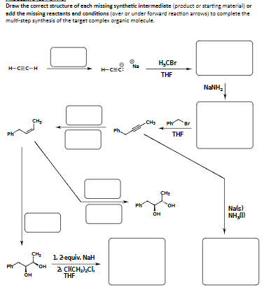 Solved Draw the correct structure of each missing synthetic | Chegg.com