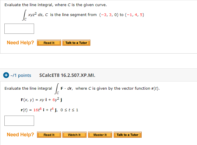 Solved Evaluate the line integral, where C is the given | Chegg.com