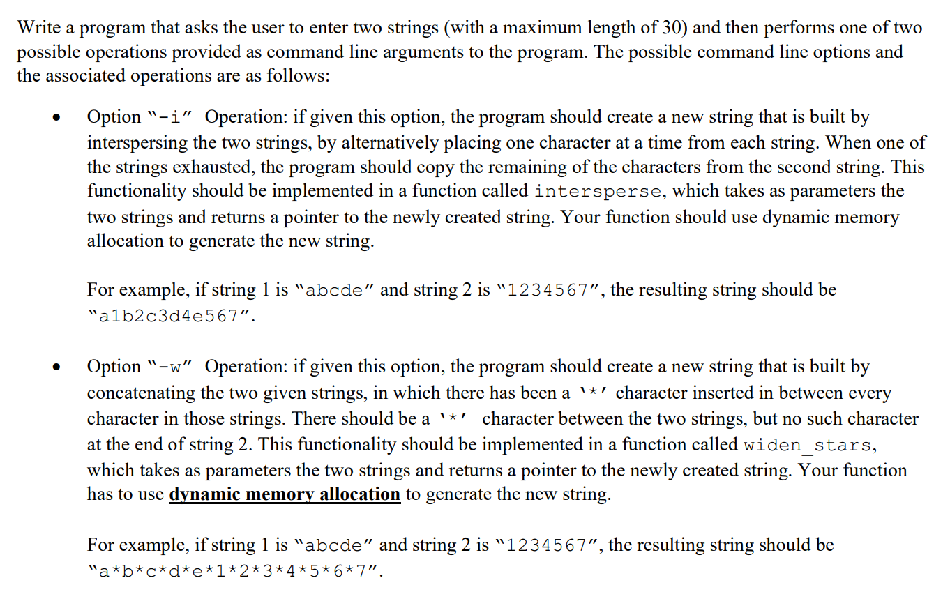 Solved ite a program that asks the user to enter two strings | Chegg.com