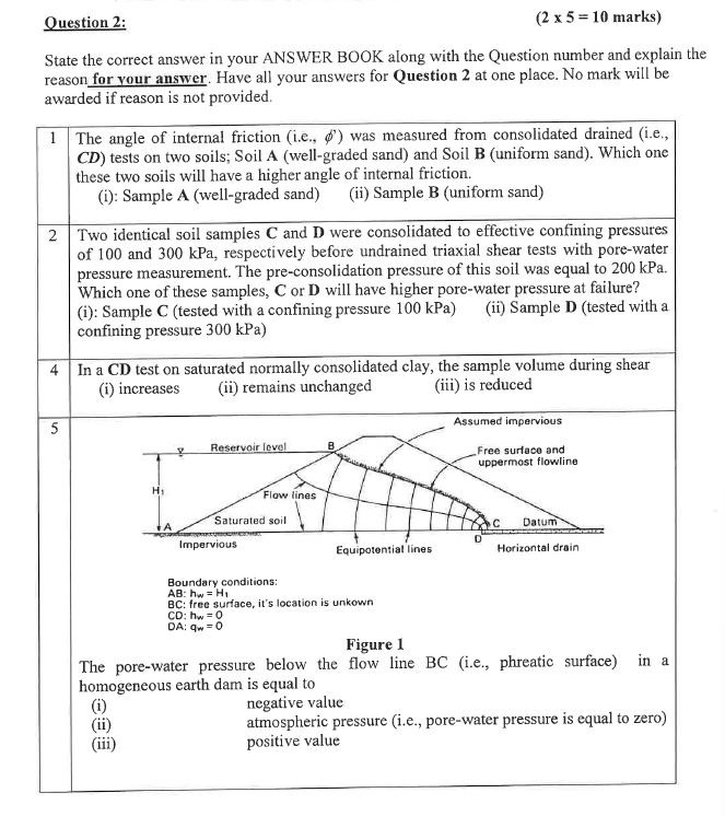 Solved Question 2 2×510 Marks State The Correct Answer 3689