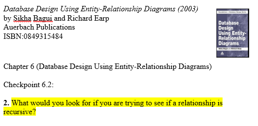 Solved Database Design Using Entity-Relationship Diagrams | Chegg.com