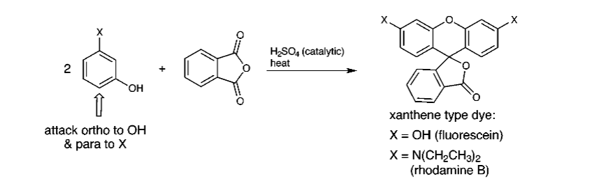 Solved 2 H2SO4 (catalytic) heat attack ortho to OH xanthene | Chegg.com