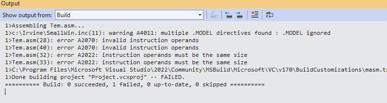 I have this code in assembly language but it has some | Chegg.com