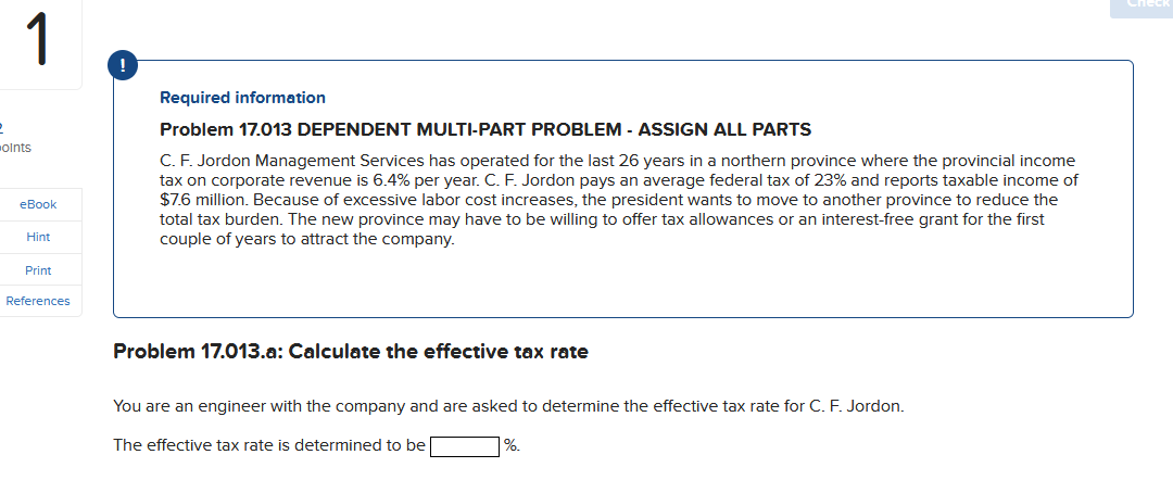 Solved Required information Problem 17.013 DEPENDENT | Chegg.com