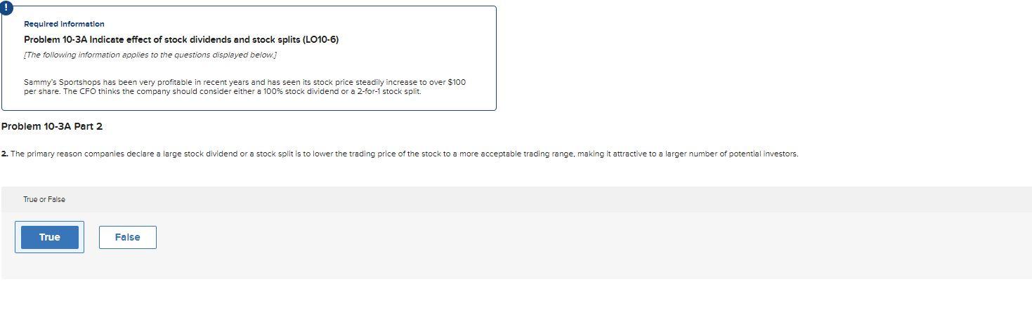 Solved ! Required Information Problem 10-3A Indicate effect | Chegg.com