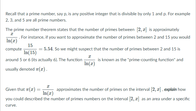 Solved Recall that a prime number, say p, is any positive | Chegg.com