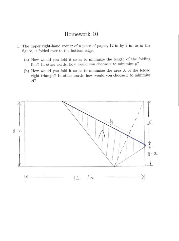Solved Homework 10 1. The upper right-hand corner of a piece | Chegg.com