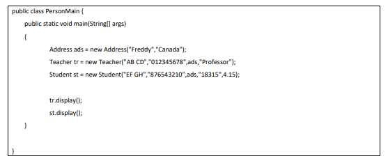 Solved public class Student extends Person- private String | Chegg.com