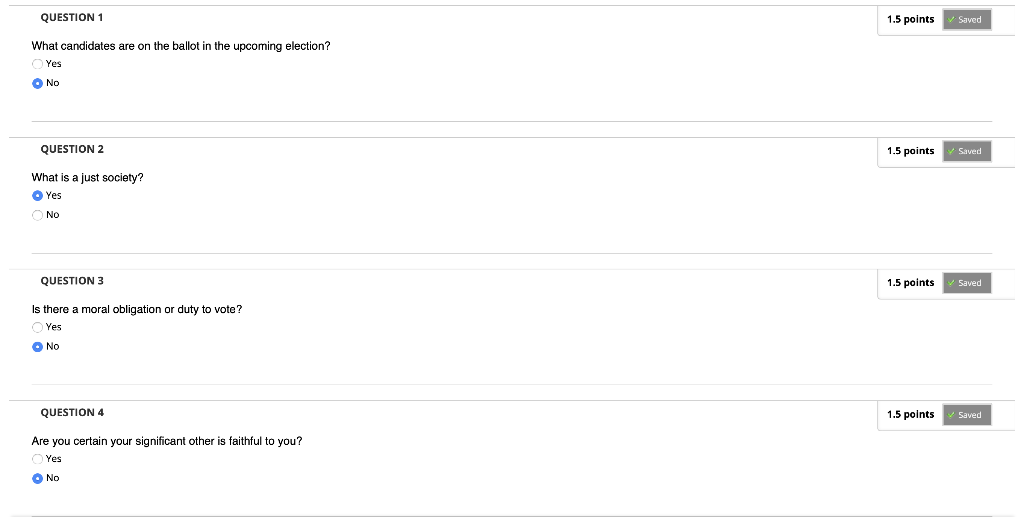 Solved For each question, determine whether it is | Chegg.com