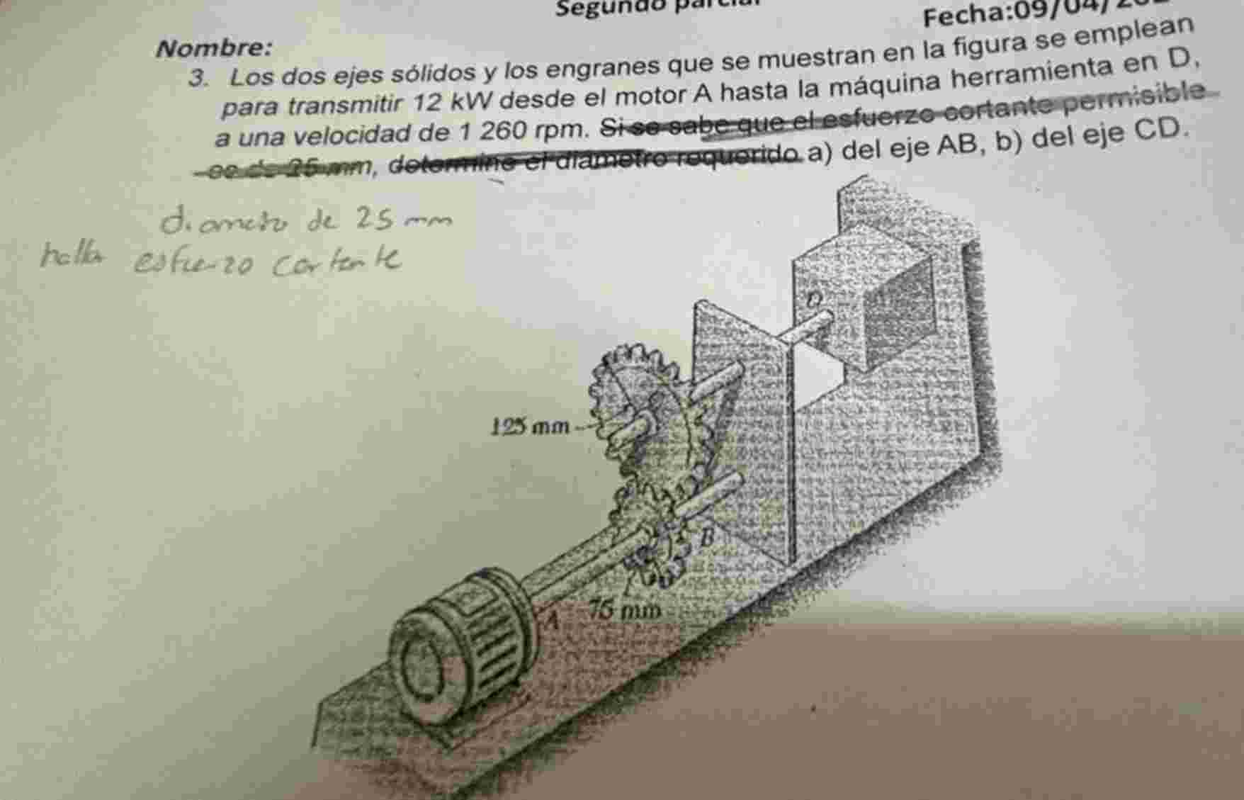 Solved Nombre:Fecha:09043. Los dos ejes sólidos y los | Chegg.com Solved Nombre:Fecha:09043. Los dos ejes sólidos y los | Chegg.com