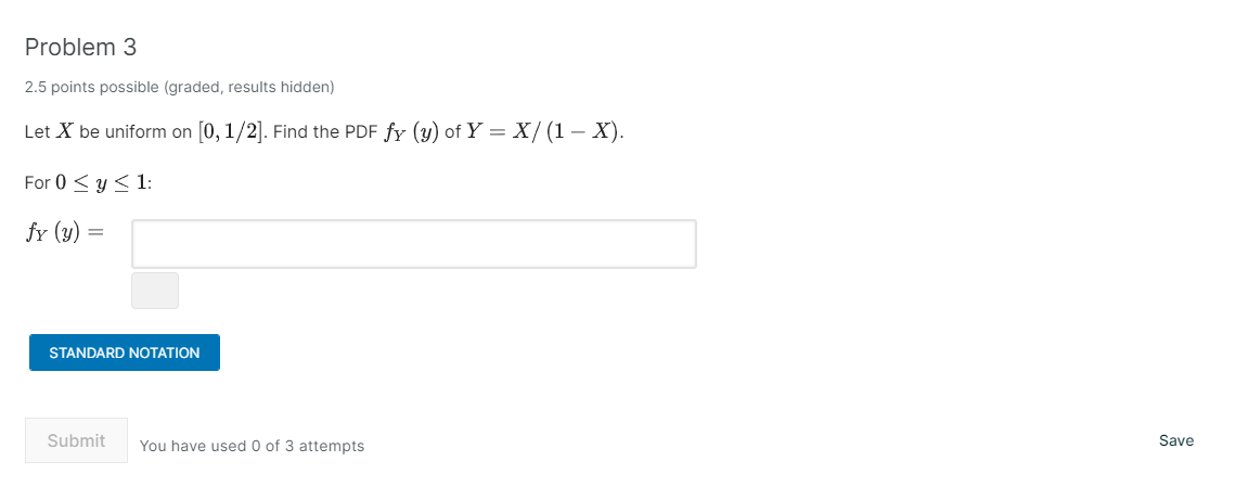 Solved Problem 3 2.5 points possible (graded, results | Chegg.com